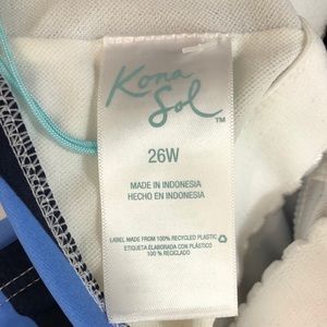 Kona Sol | Swim | Kona Sol Nwt 26w One Piece Swimsuit Bathing Suit ...